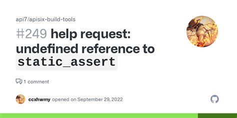 help request undefined reference to `static assert` · issue 249