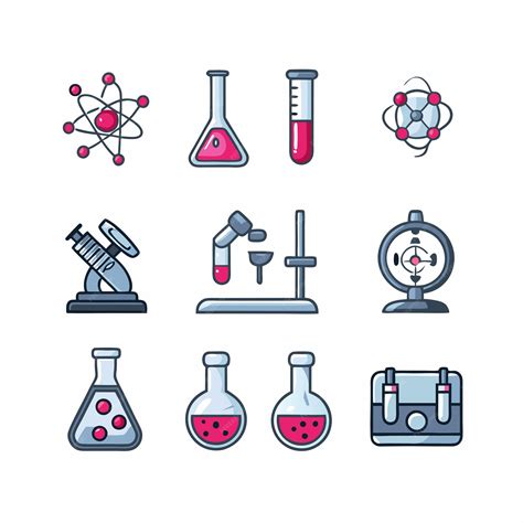 Chemistry Experiment Vector Graphics Illustration Eps Source File