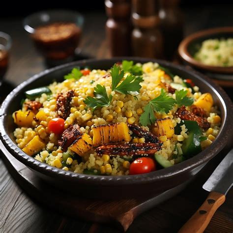 Premium Ai Image Cuscus The Traditional Couscous Brazilian Food