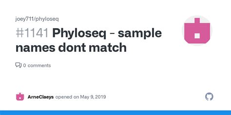 phyloseq sample names dont match · issue 1141 · joey711 phyloseq