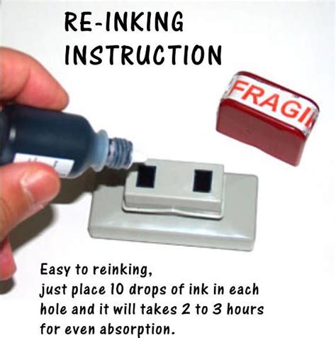 Pre Ink Refill Self Inking Stamp Ink For Refill