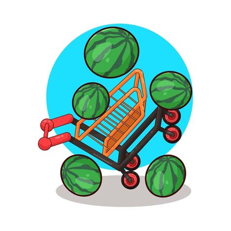 premium vector illustration of shoping cart