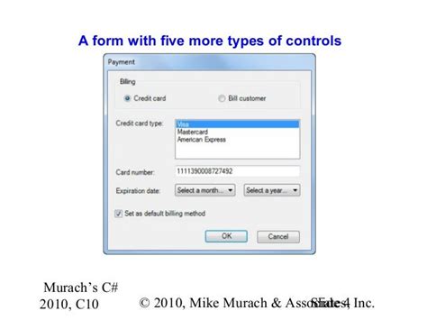 c tutorial msm murach chapter 10 slides