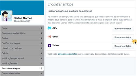 Como Usar O Twitter Como Importar Contatos Do E Mail Para O Twitter