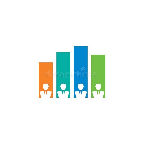 set of polling chart vector icon illustration stock vector