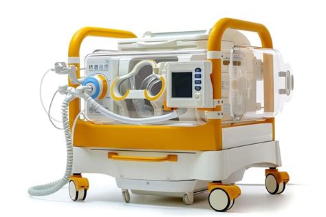 Infant Ventilator Isolated On White Background Premium Ai Generated Image
