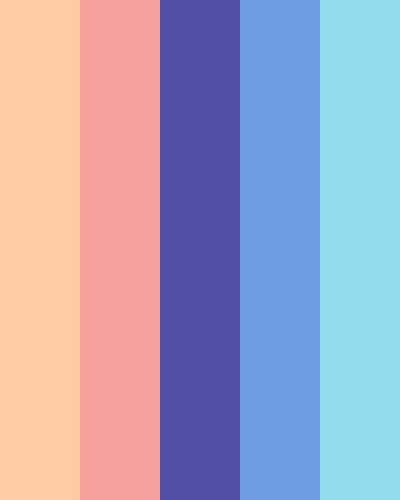 Peach Pink And Blue Color Scheme Blue Peach Pink Color Palette Cool