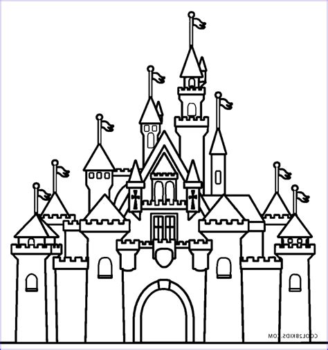 Cinderella Castle Coloring Page