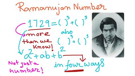 ramanujan number 1729 what is special about it youtube
