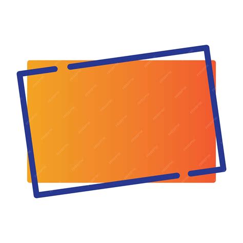 Premium Vector Rectangle Icon Vector Illustration Design Template