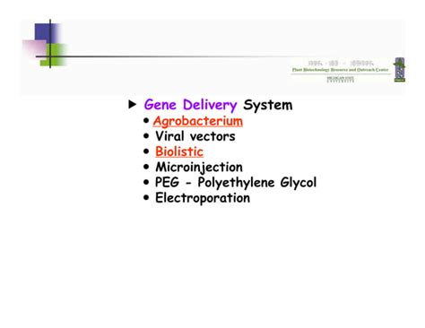 Lesson No 6 Gene Gun Or Biolistic Gunpdf