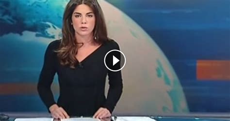 Italian Female News Reporter Forgets We Can See Everything Through