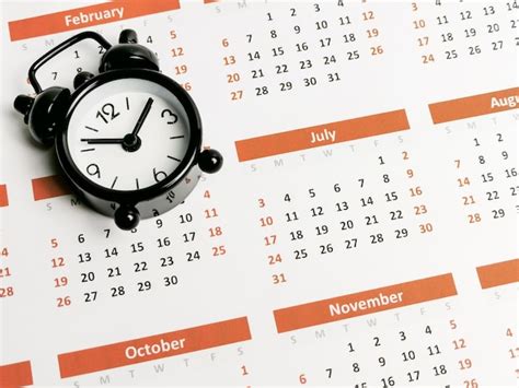 Premium Photo Clock And Calendar