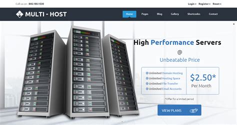 Multi Host Whmcs Hosting Wordpress Theme Behance