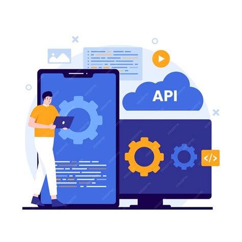 Premium Vector Flat Design Of Application Programming Interface Concept