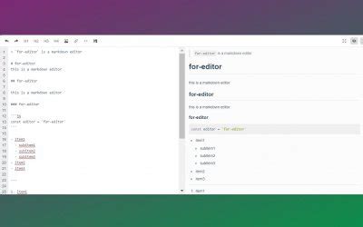 Awesome React Markdown Editor Components OnAirCode
