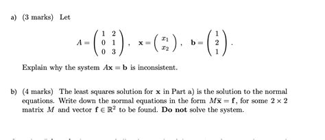 Solved A 3 Marks Let Aleftbegin Array Ll 1 And