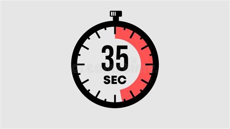 symbolic measurement of time interval from 0 seconds to 1 minute
