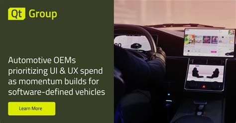 qt group on linkedin automotive oems prioritizing ui and ux spend as