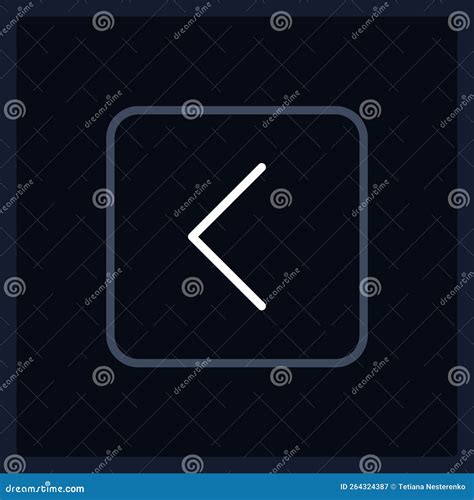 Normal Back Arrow Button Ui Element Template Stock Vector Illustration Of Click Website