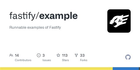 Github Fastifyexample Runnable Examples Of Fastify
