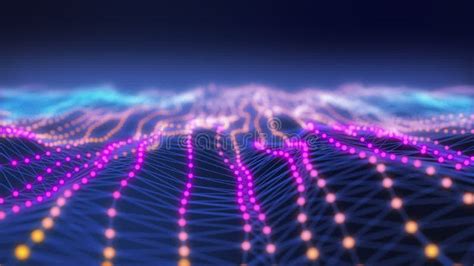 Artificial Intelligence Concept Showing Neural Network Plexus With Retro Look Stock Video