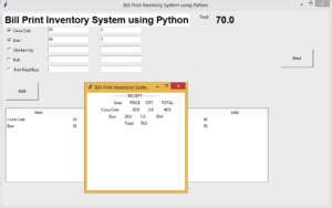 Inventory System Using Python With Bill Receipt Tutusfunny