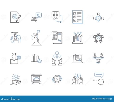 Assessment Management Outline Icons Collection Assessment Management Evaluating Rating
