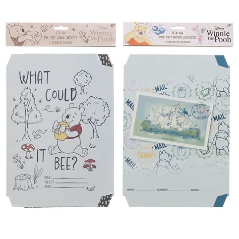 Winnie The Pooh A4 Book Jackets 5 Pack Design May Vary Books