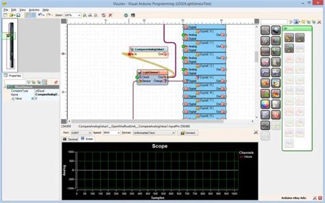 Arduino And Visuino Use Lego Mindstorm Rcx Light Sensor