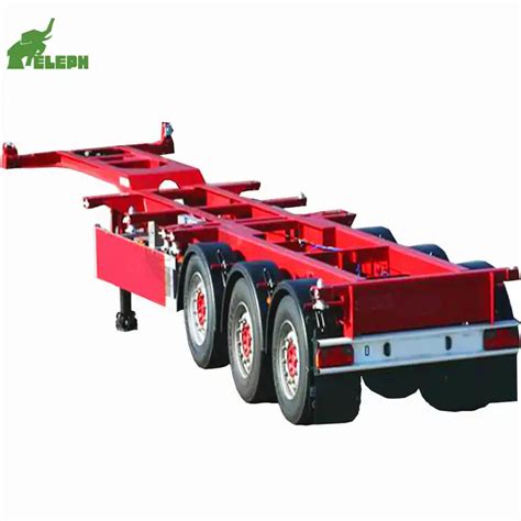 Skeleton Container Chassis 40ft Gooseneck Trailer Eleph