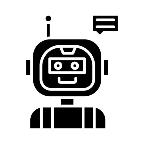 Chat Bot Vector Icon 21707744 Vector Art At Vecteezy