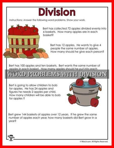 WORD PROBLEMS WITH DIVISION Wadaef