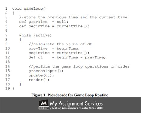 design report implementation and the game framework assessment answer