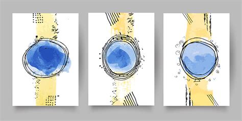 벡터 일러스트 핸드 그린 낙서와 다양한 모양과 추상적 인 디자인 현대 미술 고립 된 벡터 그래픽 미니멀 한 기하학적 프레임 손으로 그린 0명에 대한 스톡 벡터 아트 및 기타