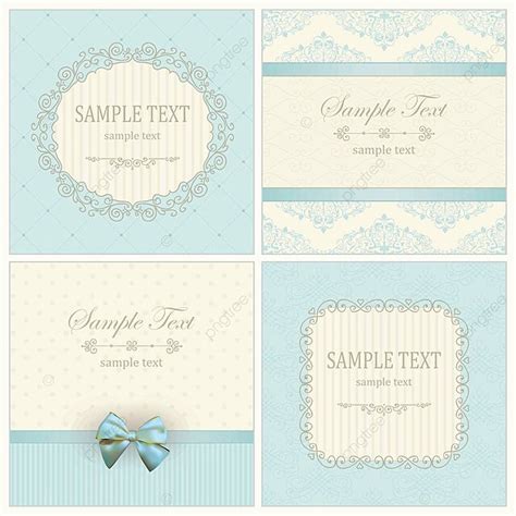 Invitation Cards With Pattern Curl Tile Beautiful Vector Curl Tile
