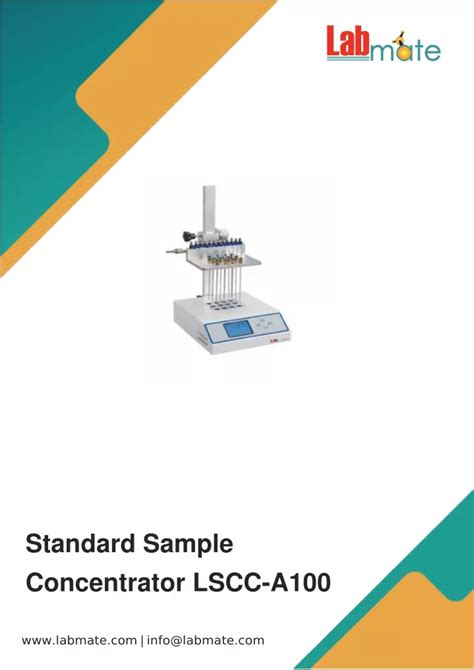 Ppt Standard Sample Concentrator Powerpoint Presentation Free Download Id11795610