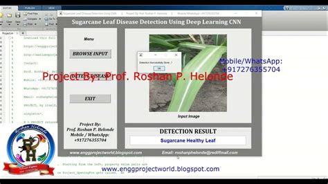 Sugarcane Leaf Disease Detection Using Image Processing Matlab Project With Source Code Youtube