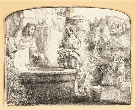 Rembrandt Van Rijn Christ And The Woman Of Samaria 1657 1658
