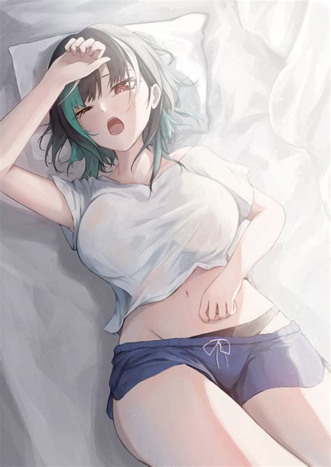 Ohal Rindo Chihaya Hololive Hololive Dev Is Absurdres Highres Girl O Aqua Hair Arm Up