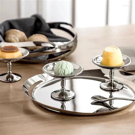 Stainless Steel Dessert Bowls Ice Cream Cups Fruit Salad Containers