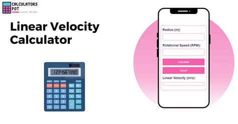 Linear Velocity Calculator