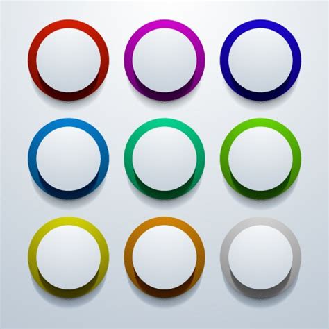 Glossy Buttons Mega Set Royalty Free Vector Image