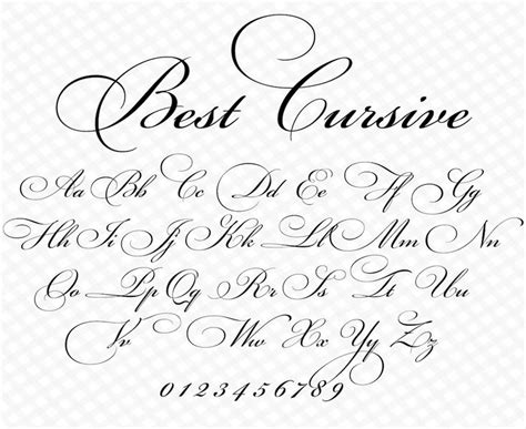 Wedding Font Cursive Font Wedding Script Wedding Cursive Font Etsy Bogstaver Monogram