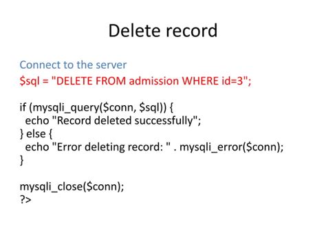 Php Database Managementpptx