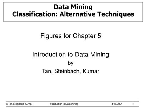 ppt data mining classification alternative techniques powerpoint