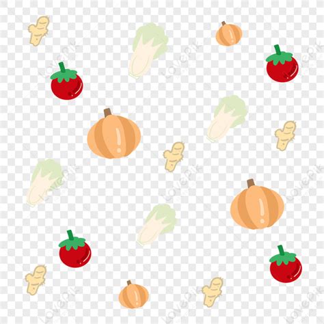 다채로운 야채 패턴 타일 쉐이딩 Png 일러스트 무료 다운로드 Lovepik