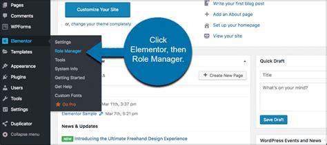 how to manage user roles in elementor greengeeks