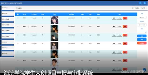 Javaphpnodejspython海滨学院学生大创项目申报与审批系统【2024年毕设】 Csdn博客
