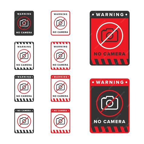premium vector no camera stop camera icon sign vector